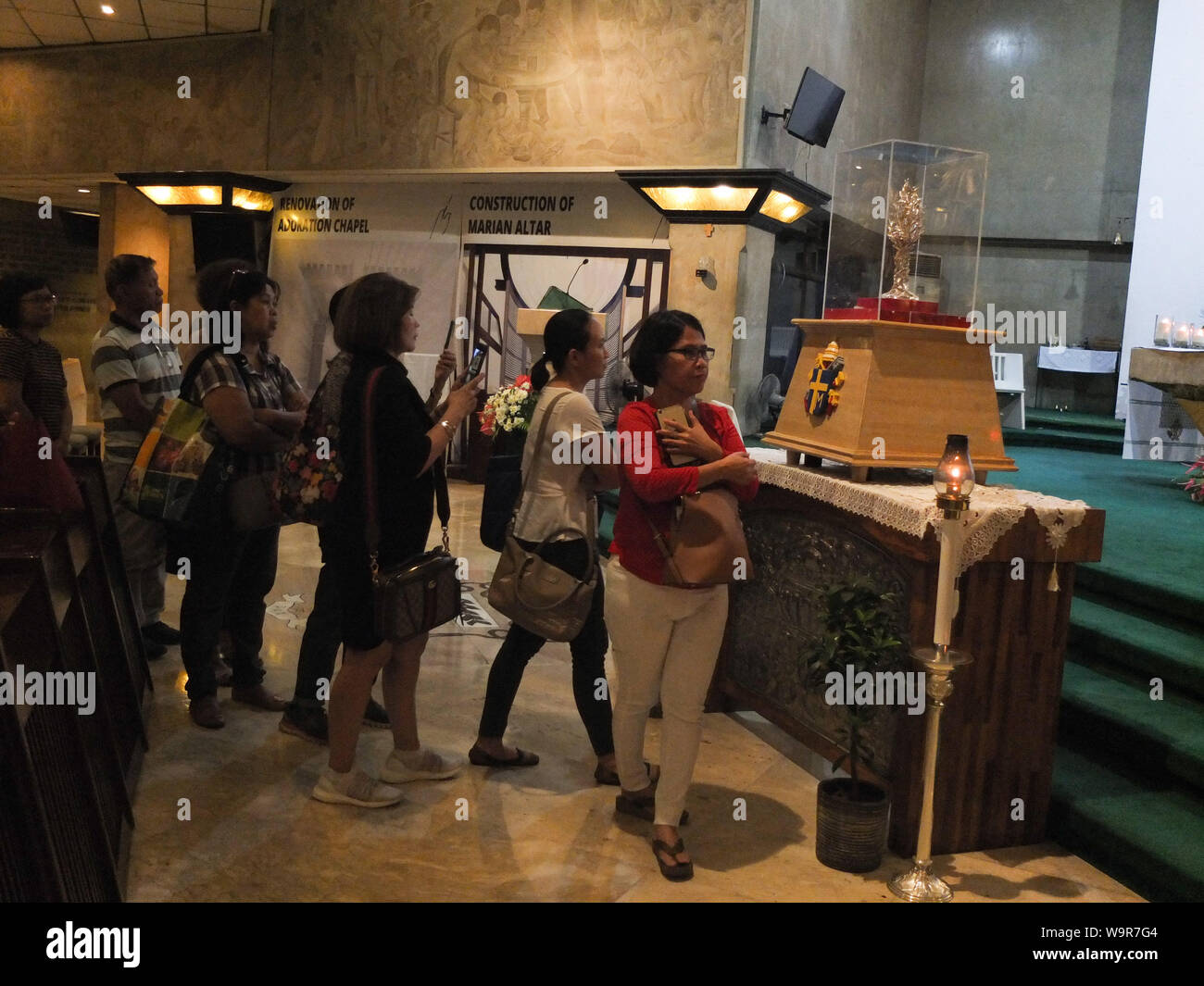 Quezon City, Philippines. 14th Aug, 2019. Catholic Devotees seen at the ...