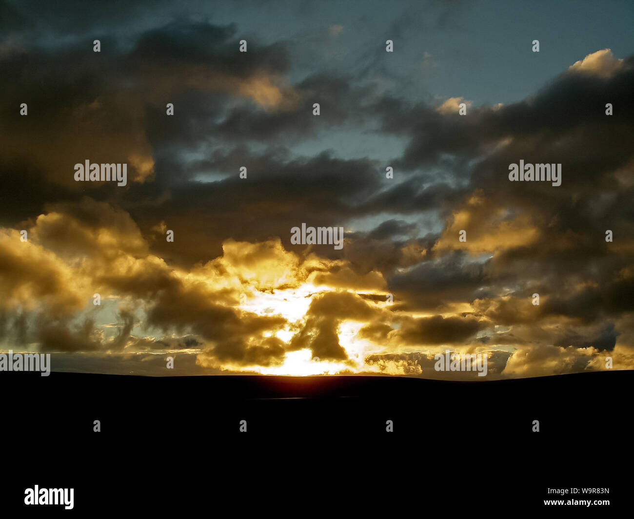 Landscape of the sunset. Beautiful sky. The colors of sunset Stock ...