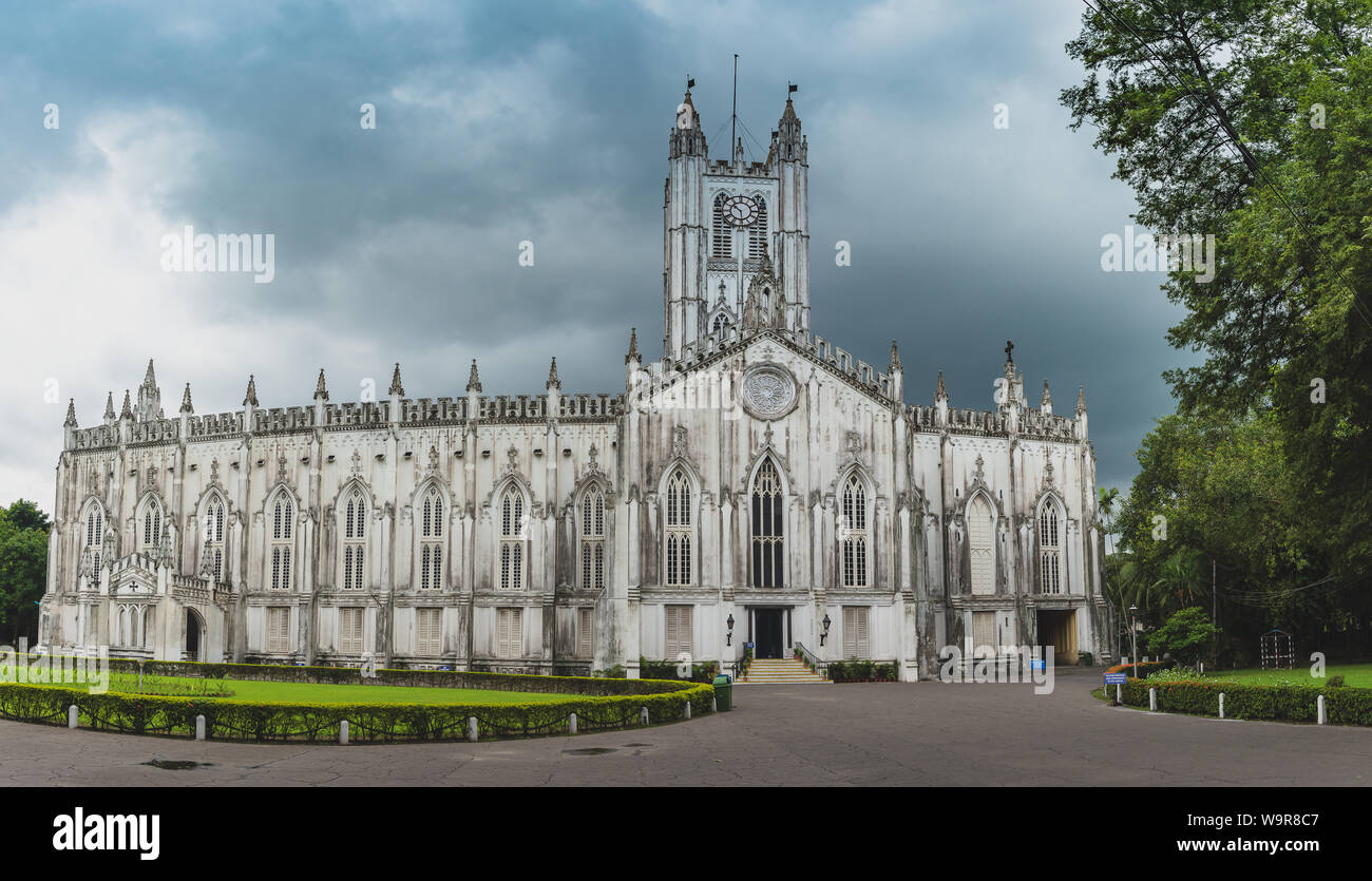 Panoramic View of st paul's cathedral kolkata. St. Paul's Cathedral is ...