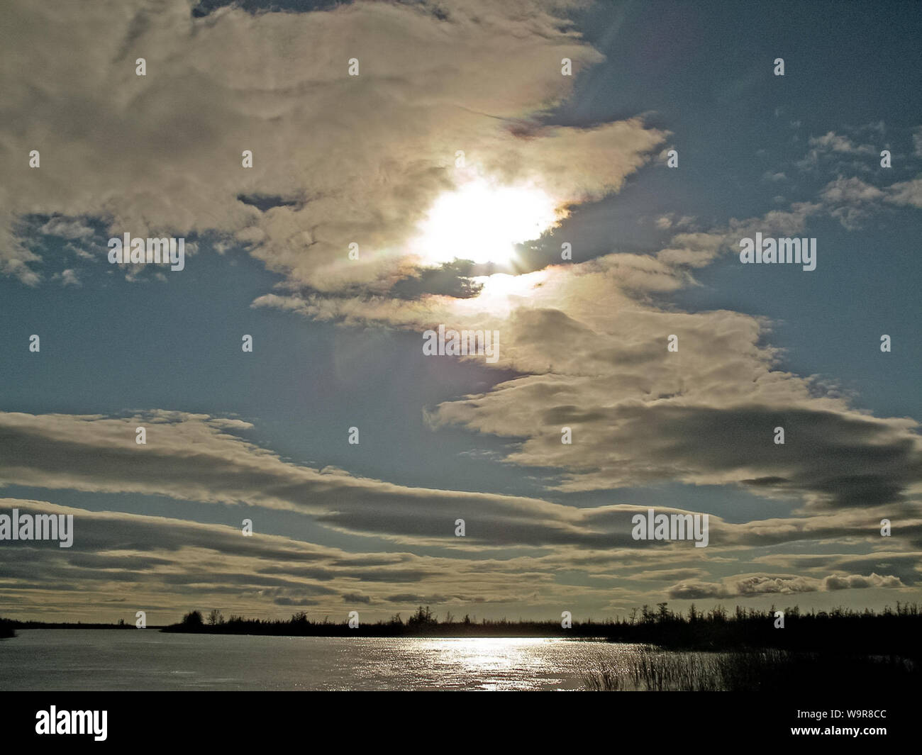 Landscape of the sunset. Beautiful sky. The colors of sunset Stock ...