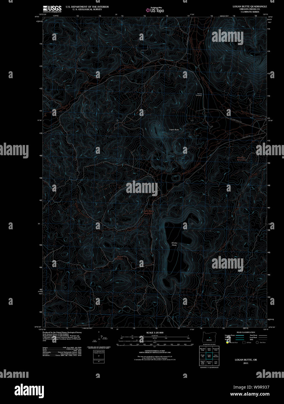 Map of logan hi-res stock photography and images - Alamy