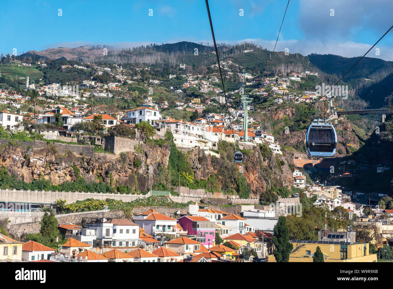 cable car, Funchal, Madeira, Portugal Stock Photo - Alamy