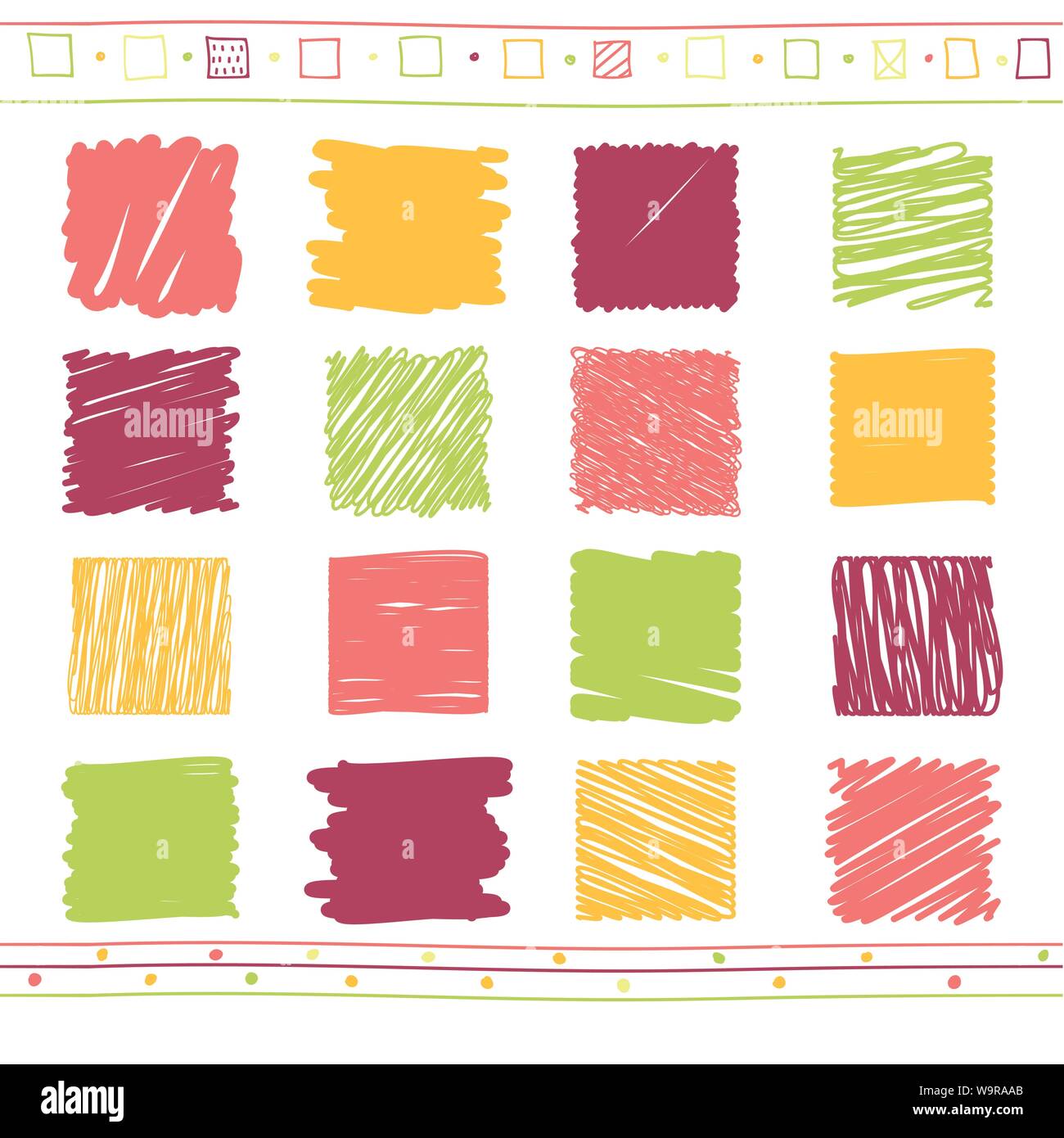 Hand painted red empty Stock Vector Images - Alamy