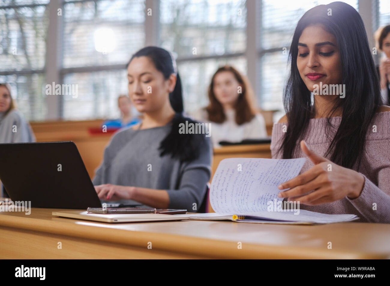 international student studying in college Stock Photo - Alamy