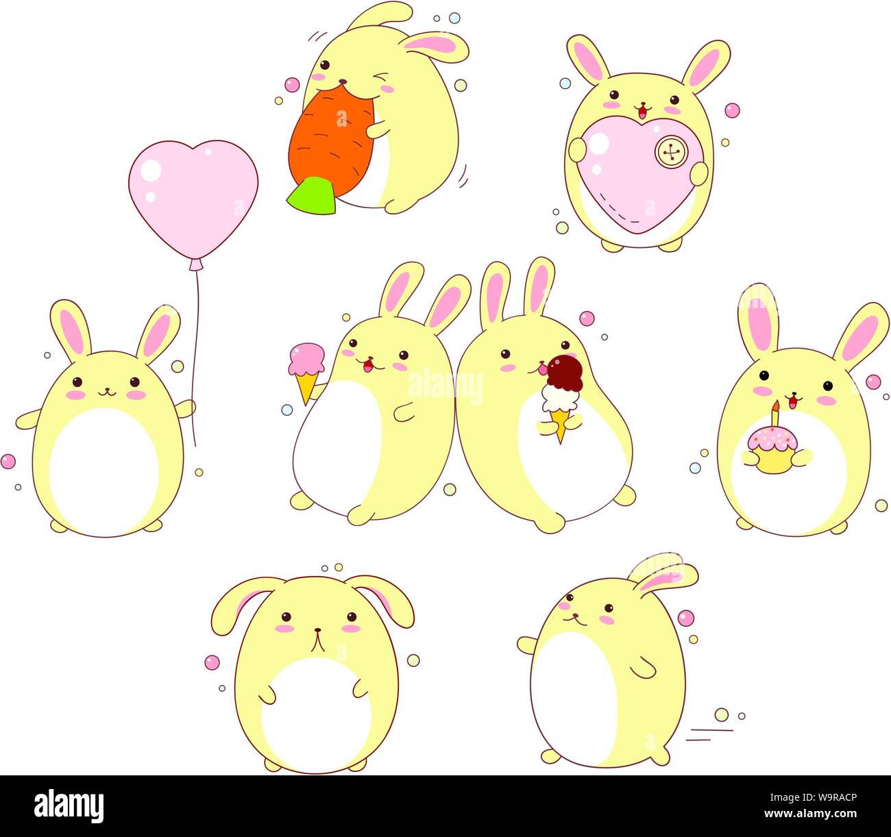 Newborn rabbits Stock Vector Images - Alamy