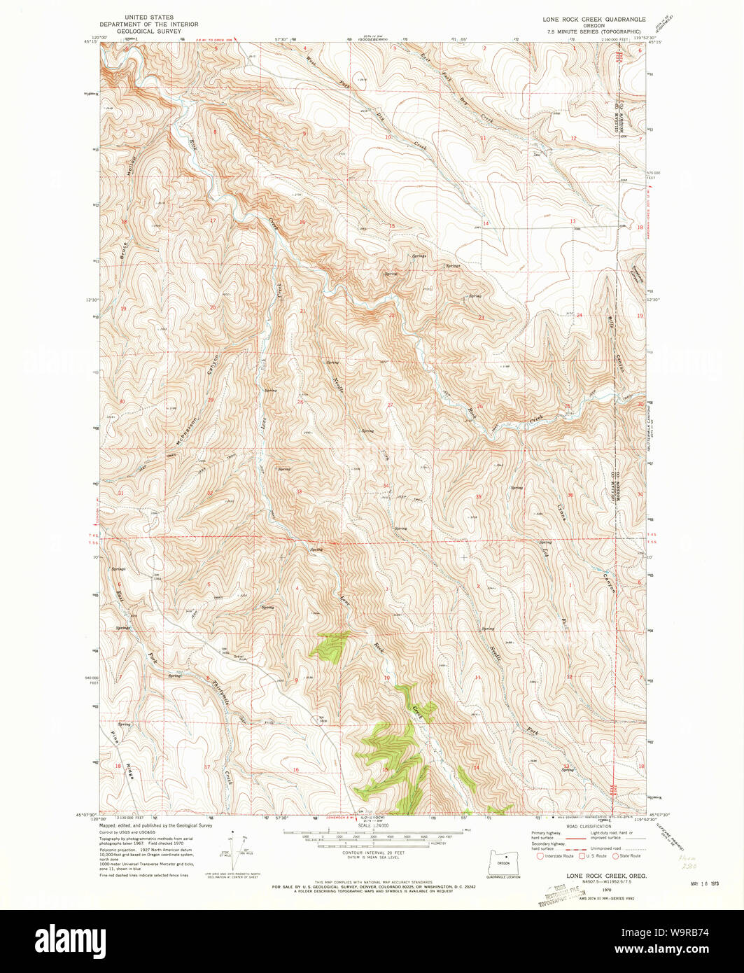 Lone oregon map hi-res stock photography and images - Alamy