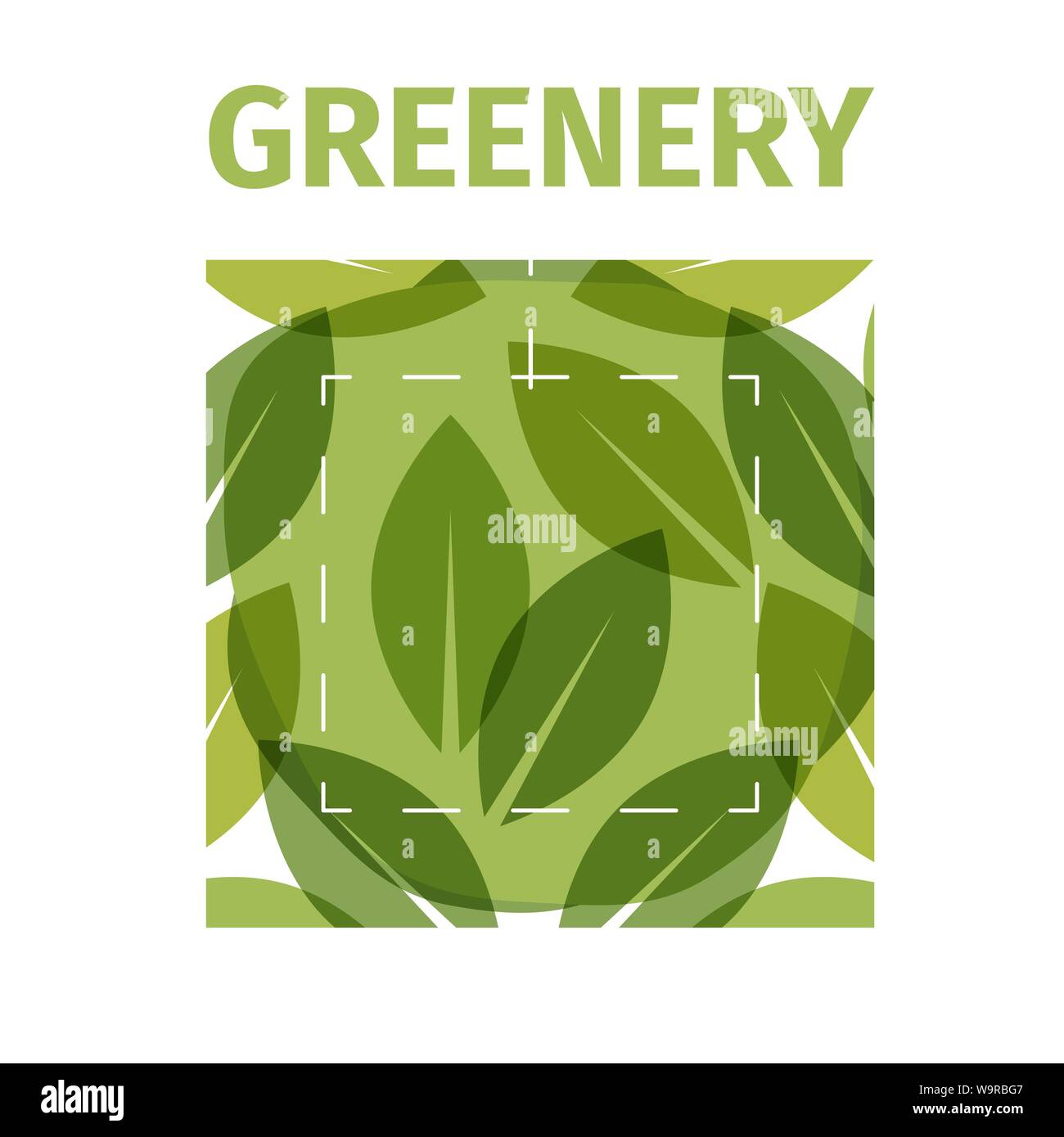 Color of the year . Greenery beautiful trendy background. Vector ...