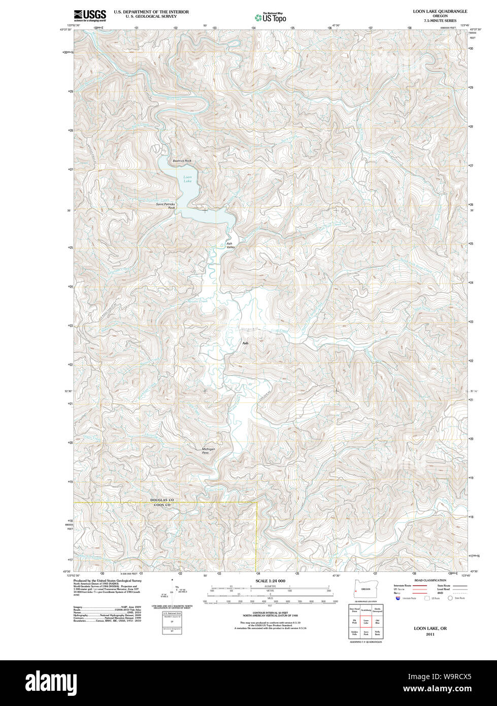 Map of loon lake hi-res stock photography and images - Alamy