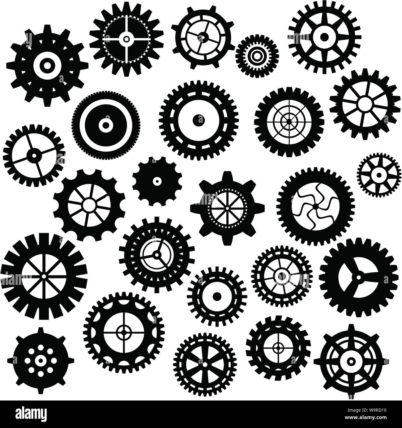 Steampunk Gears And Cogs Vector