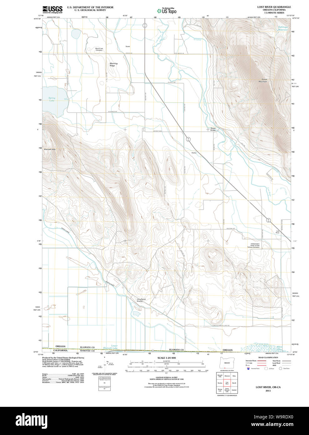 Map of lost river hi-res stock photography and images - Alamy