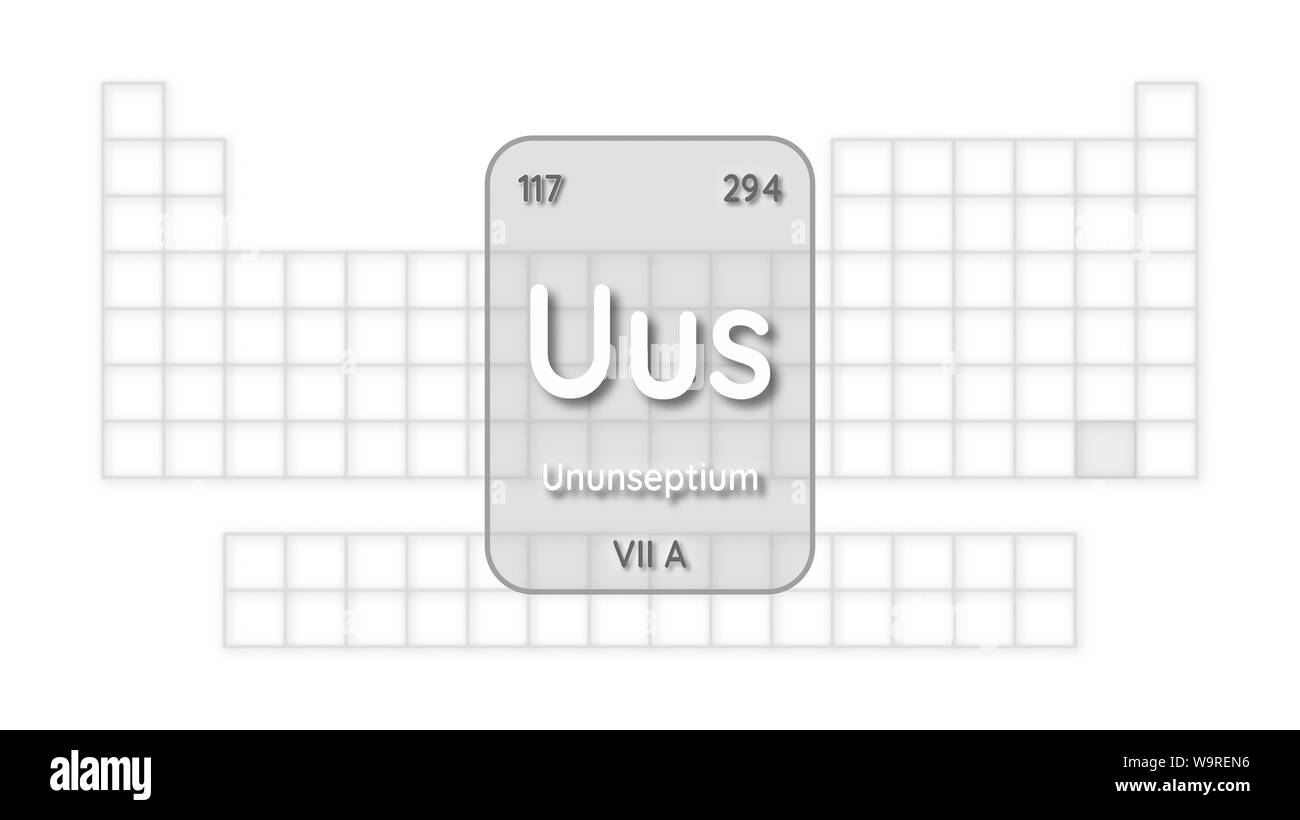 Ununseptium chemical element atomic data and symbol - table of elements ...