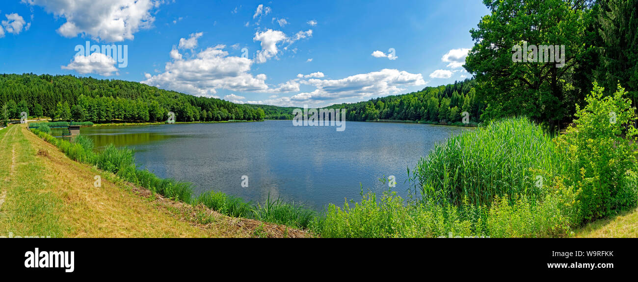 Stausee, Hirschsee, Hársas tó Stock Photo - Alamy