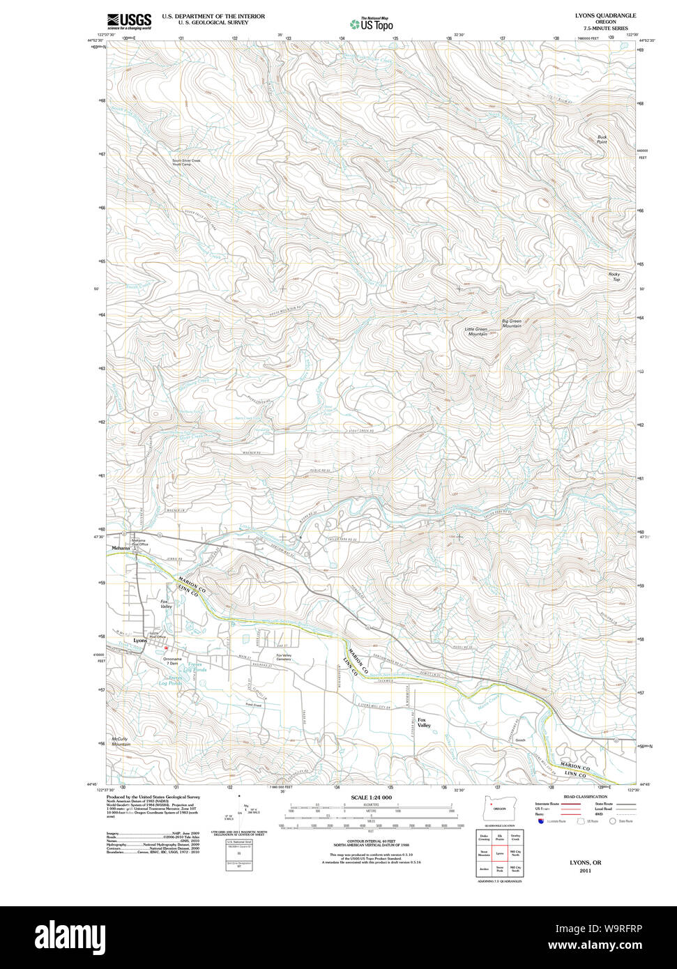 Lyons oregon Cut Out Stock Images & Pictures - Alamy