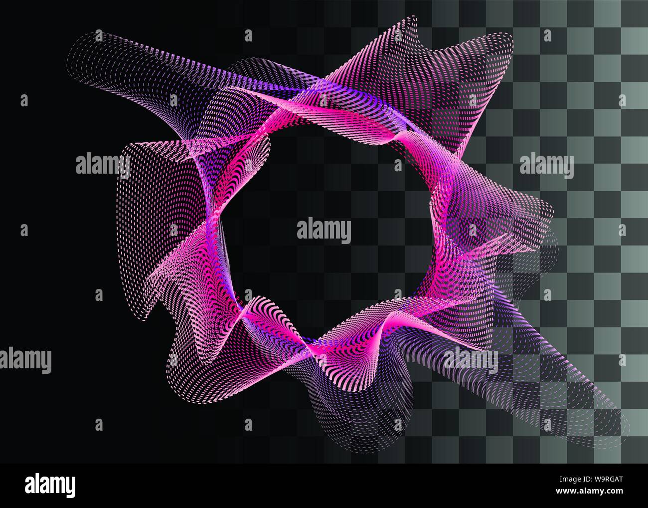 Abstract design element pink color effect vector illustration on ...