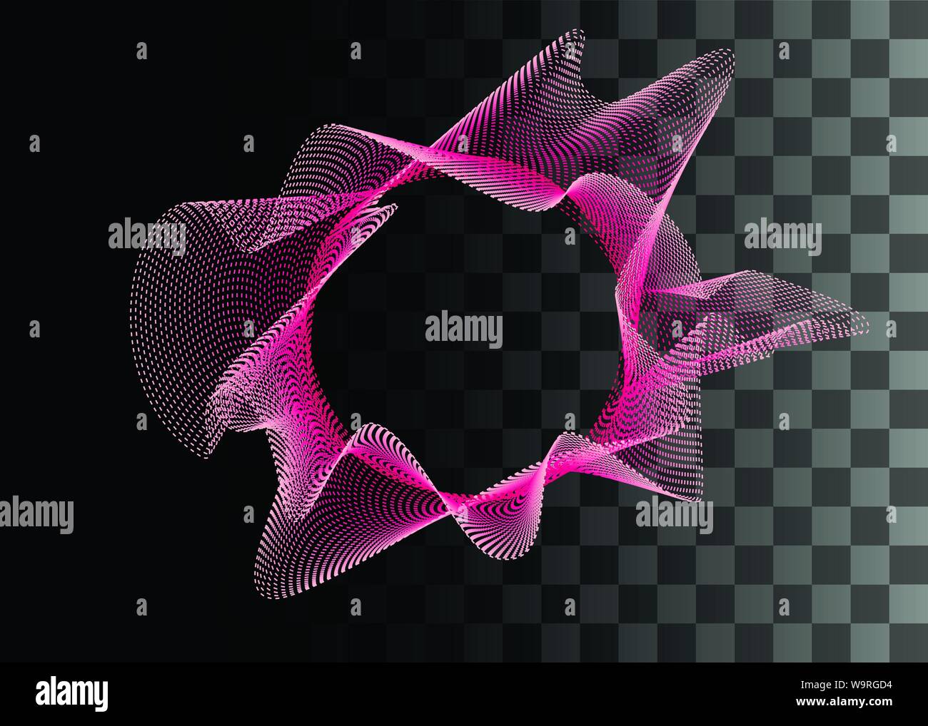 Abstract design element pink color effect vector illustration on ...