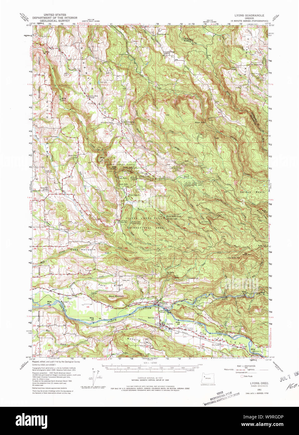 Lyons oregon Cut Out Stock Images & Pictures - Alamy