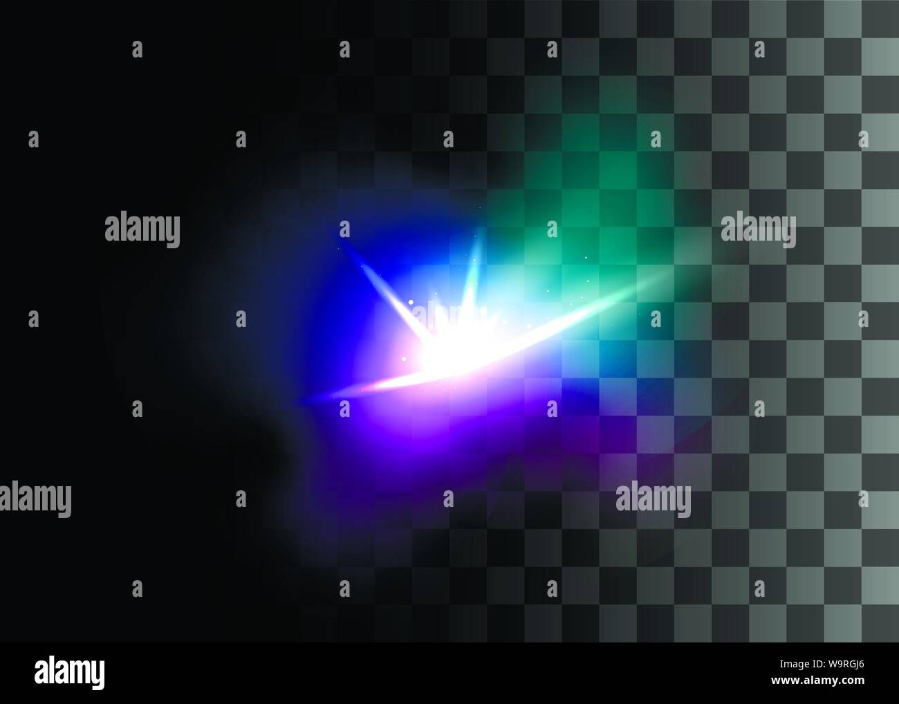Abstract design element rainbow colors effect vector illustration on ...