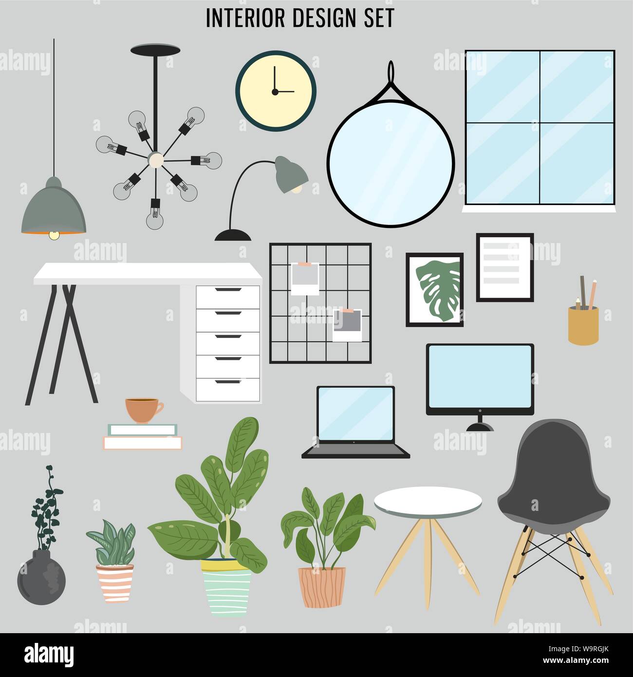 The print room Stock Vector Images - Alamy