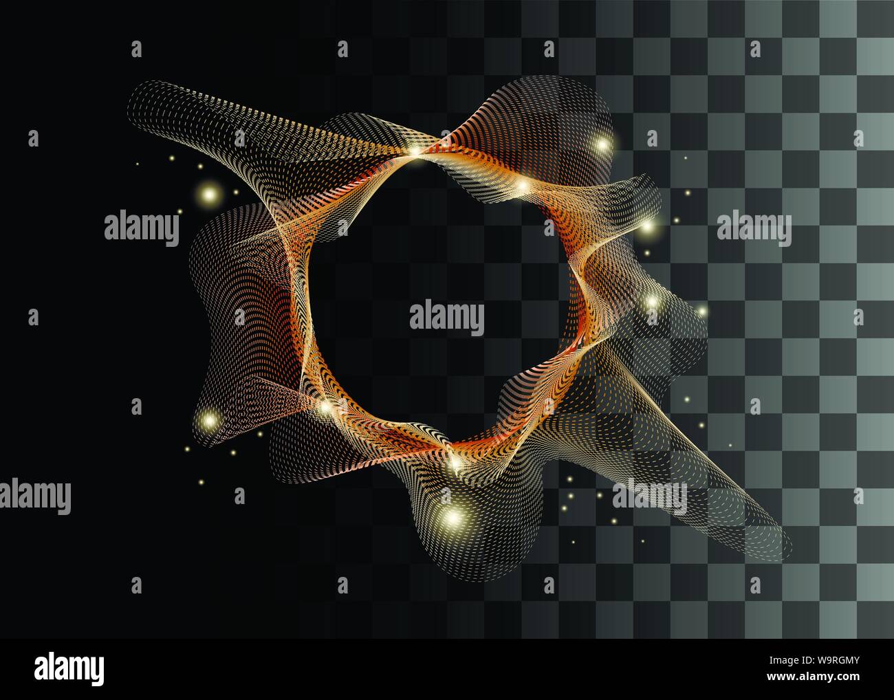 Abstract design element golden color effect vector illustration on ...