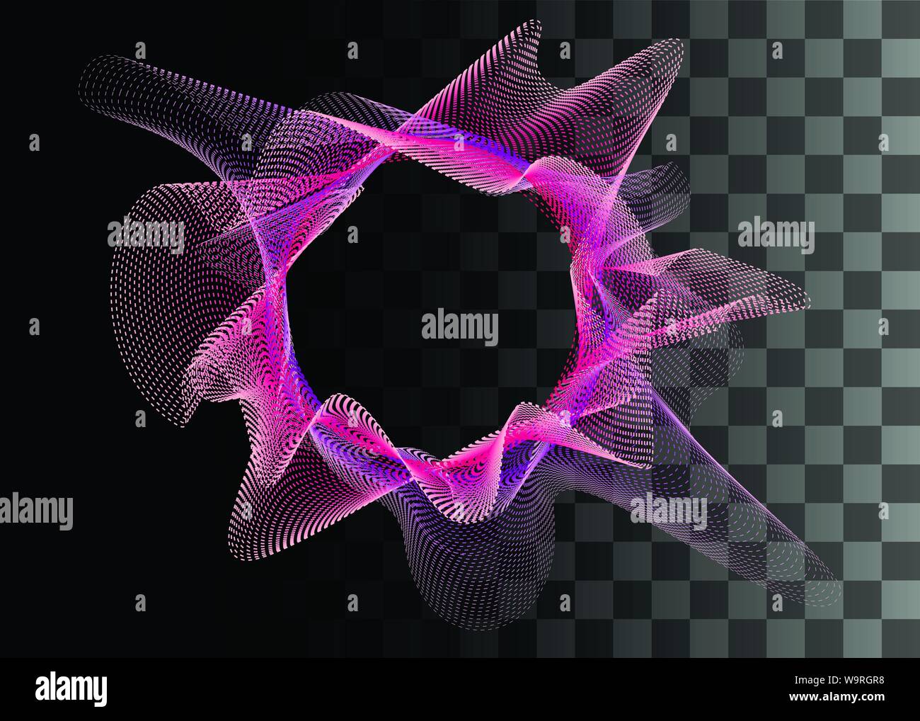 Abstract design element pink color effect vector illustration on ...