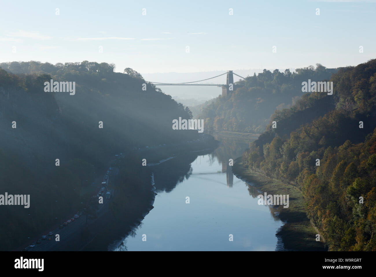 Avon Gorge and Clifton Suspension Bridge. Bristol. UK Stock Photo - Alamy