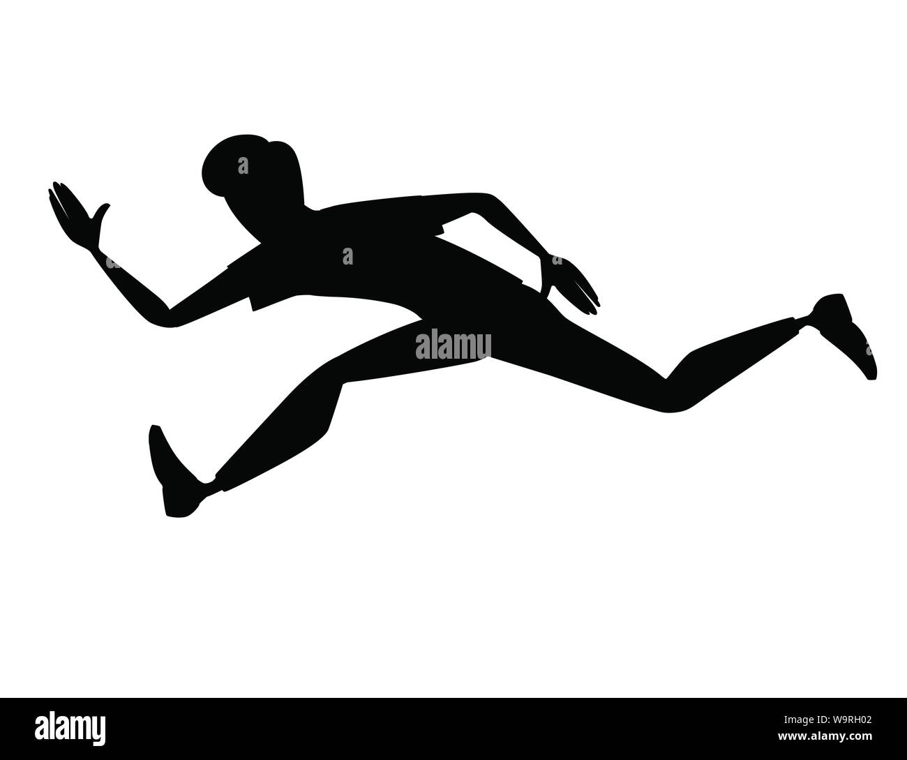 Action sprinting Stock Vector Images - Alamy