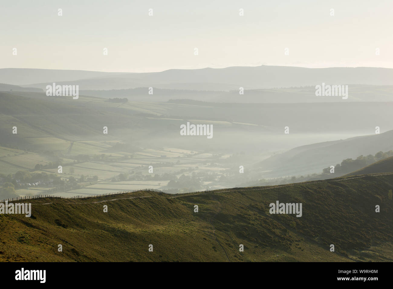Vale of Edale. Peak District National Park. Derbyshire. UK Stock Photo ...