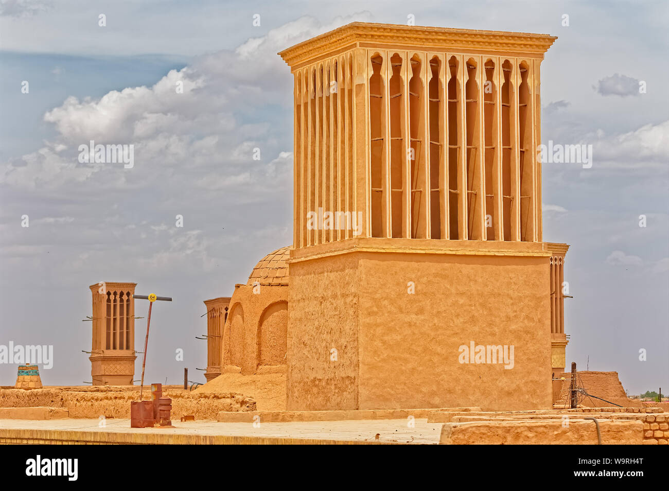 Windcatcher towers in Yazd Stock Photo - Alamy