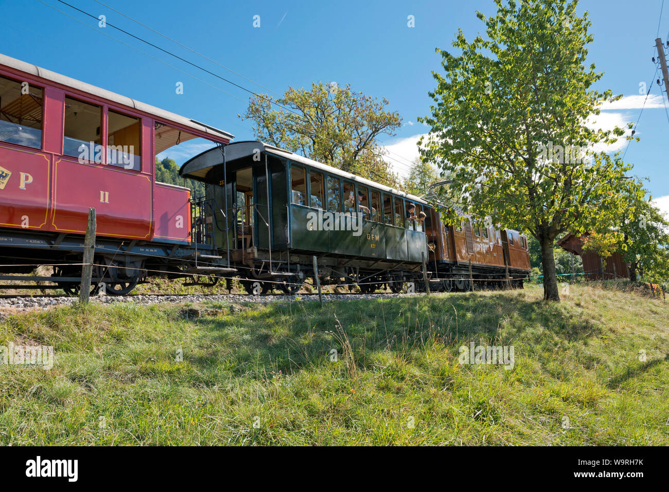 Switzerland, Vaud, Waadt, train historique, historischer Zug, historic ...