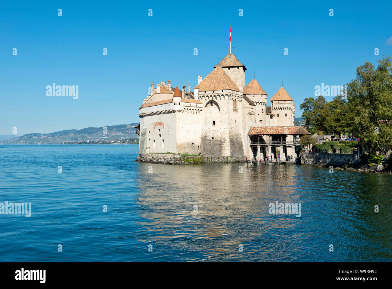 Switzerland, Lac Léman, Genfer See, Geneva Lake, château, Schloss ...