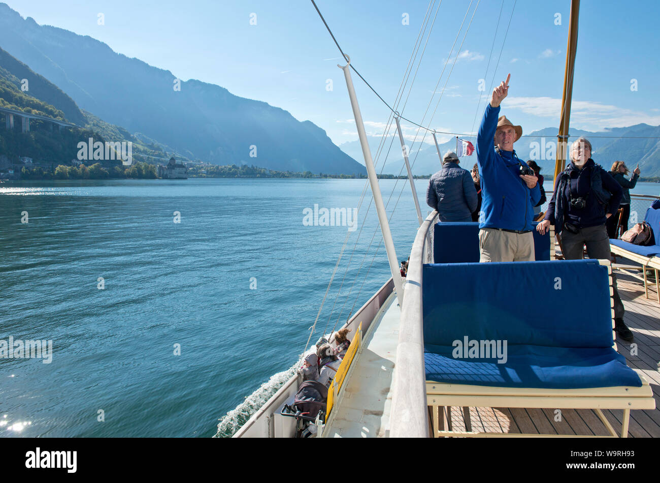 Switzerland, Lac Léman, Genfer See, Geneva Lake, bâteau, Schiff, boat ...