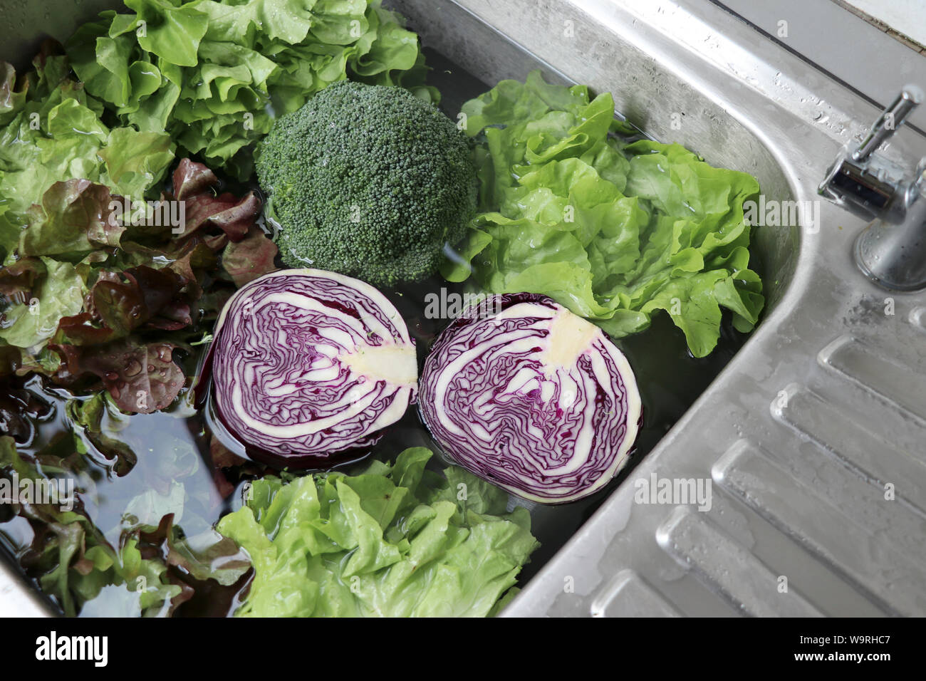 Soak the vegetables into the water to remove dirt. Wash vegetables for ...