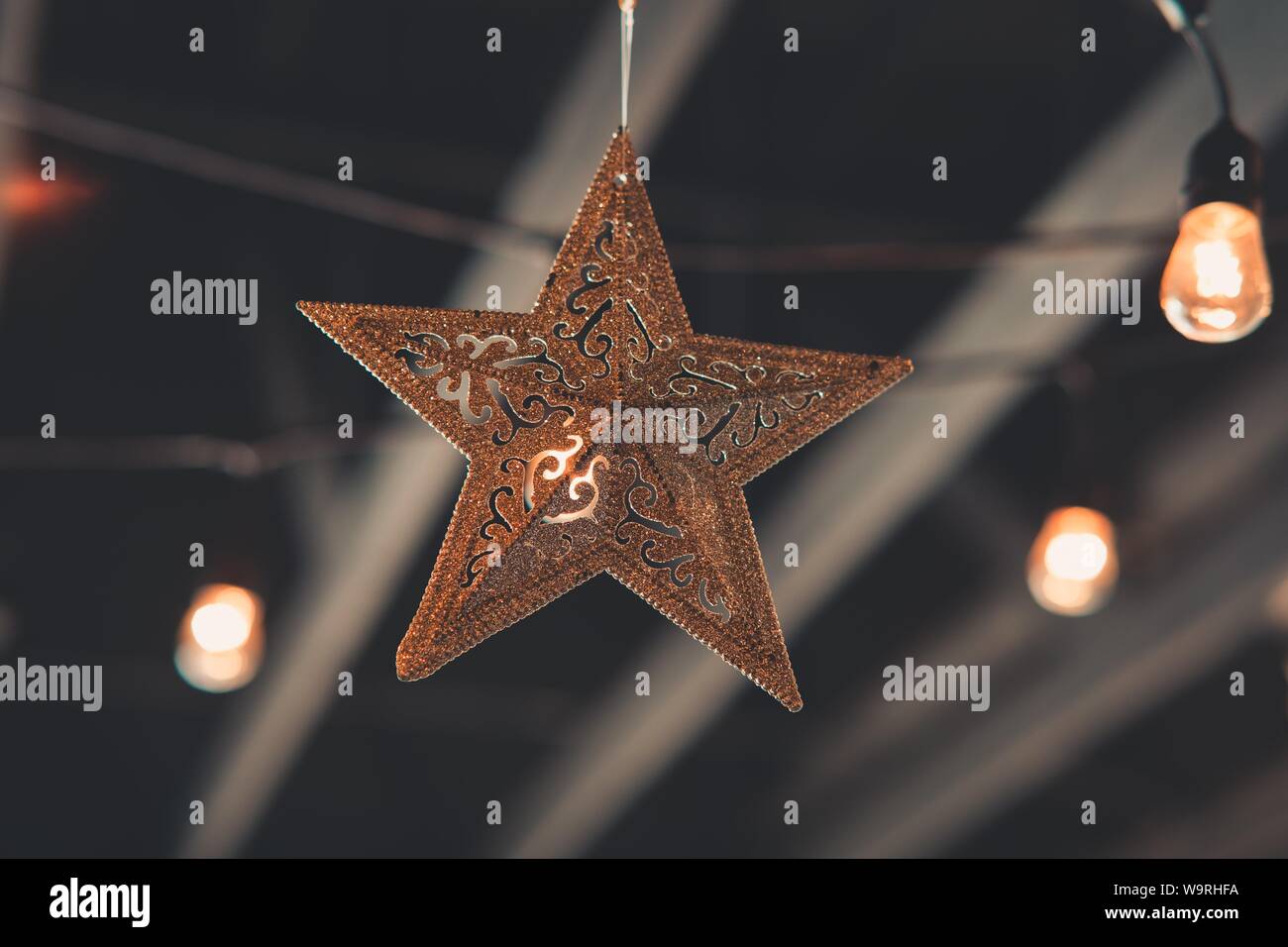 Party decoration hanging from a ceiling hi-res stock photography and ...