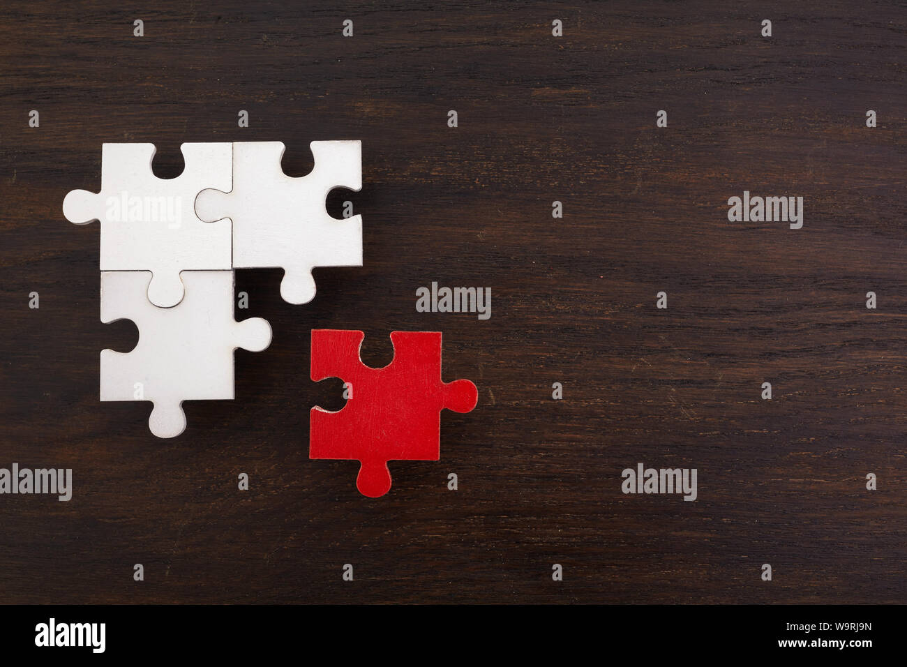 Three puzzle pieces fit together hi-res stock photography and images ...