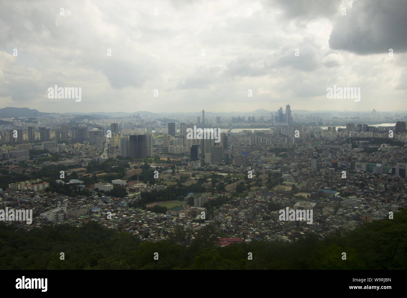 city view of seoul, korea Stock Photo - Alamy