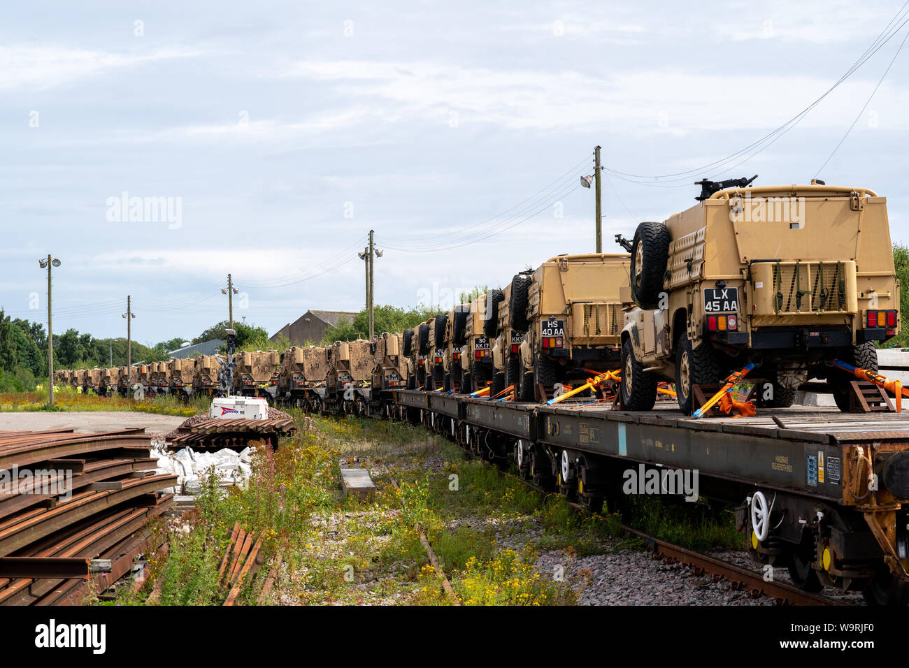 14 August 2019. Elgin Rail Goods Yard, Moray, Scotland, UK. This is the ...