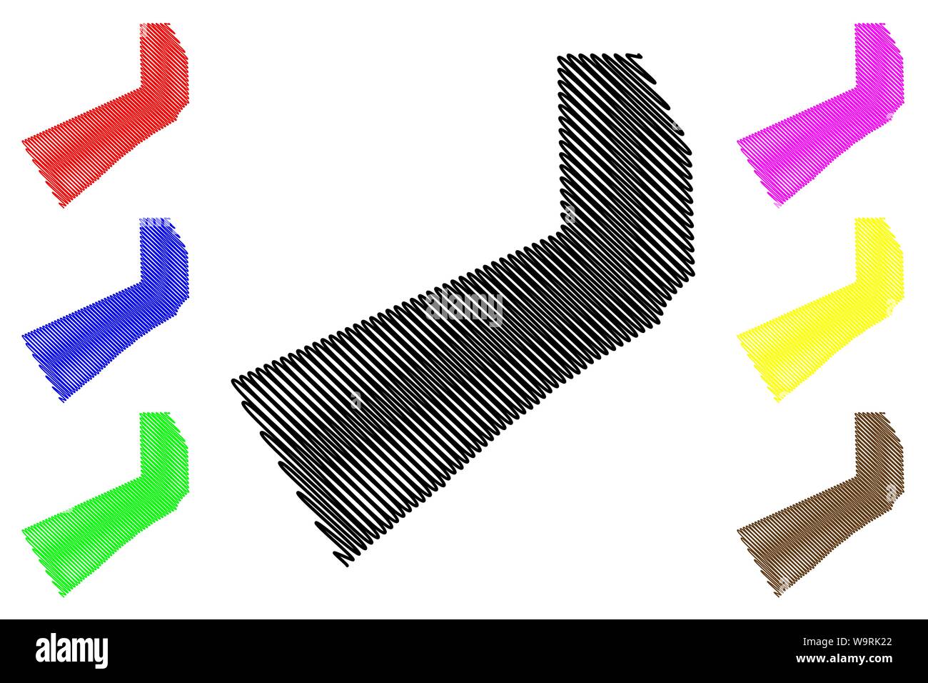 Lower Shabelle region (Federal Republic of Somalia, Horn of Africa) map ...