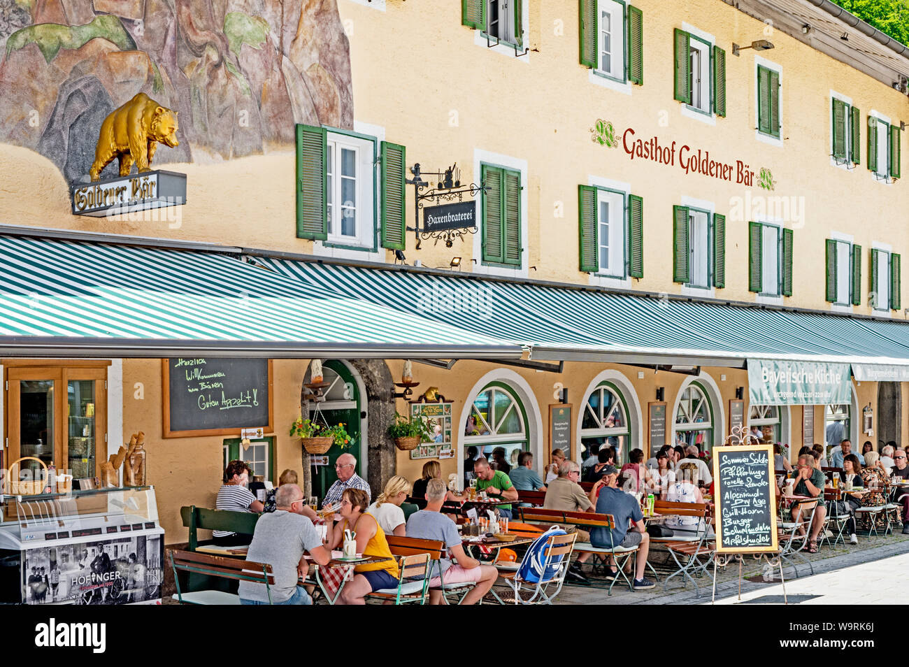 Berchtesgaden (Bavaria, Germany) restaurant; Berchtesgaden: typisches ...