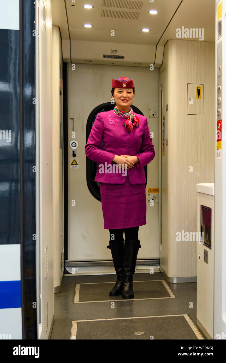 Uniform female train conductor hi-res stock photography and images - Alamy