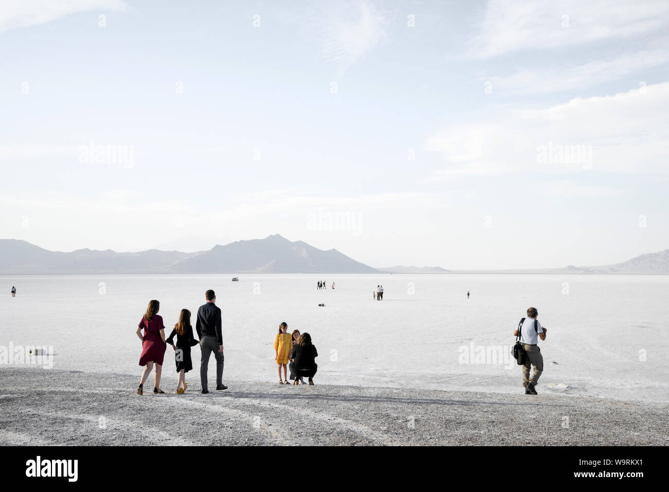 North America, American, USA, Great Basin, Utah, Bonneville Salt Flats ...