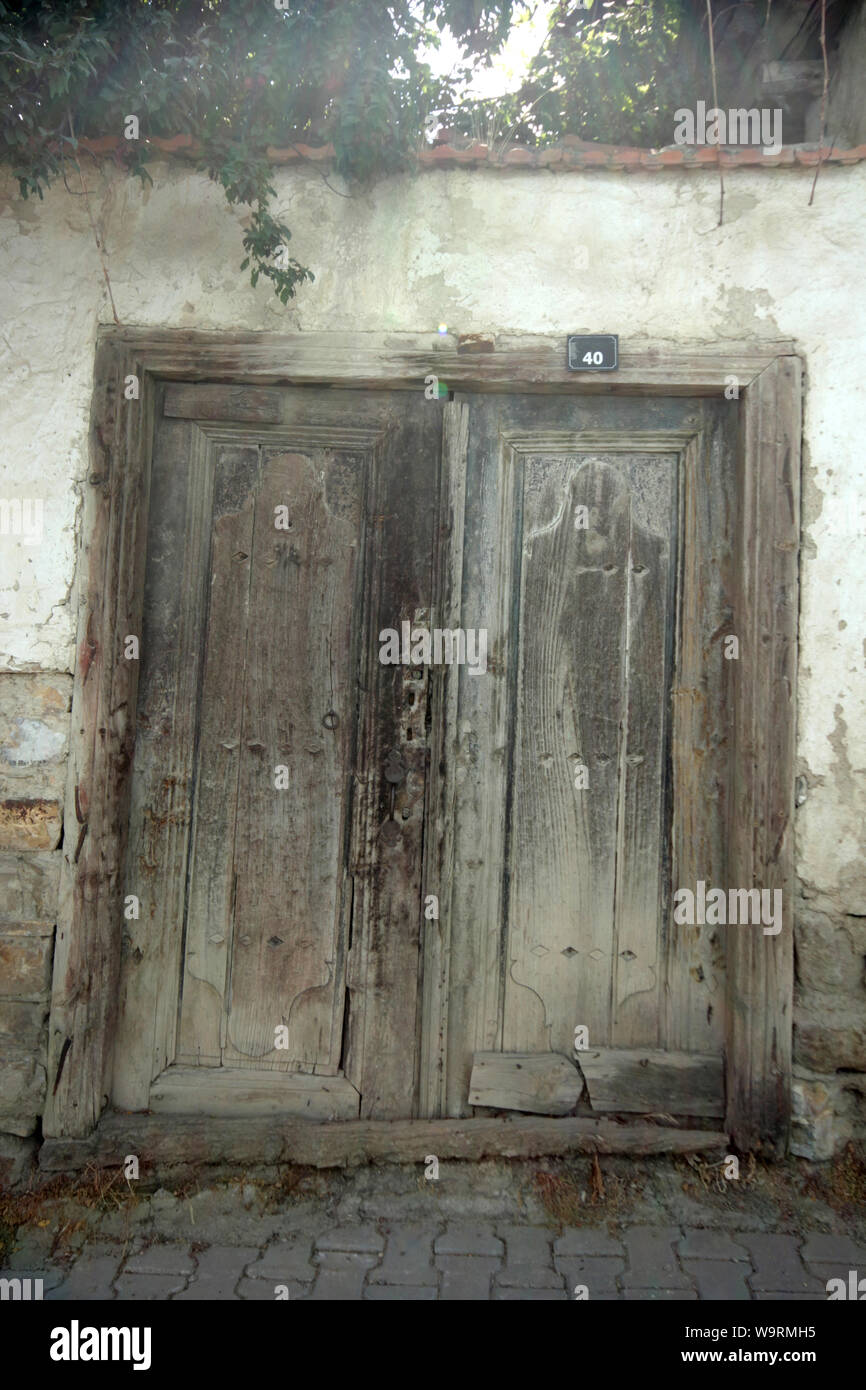 old weathered wooden door Stock Photo - Alamy