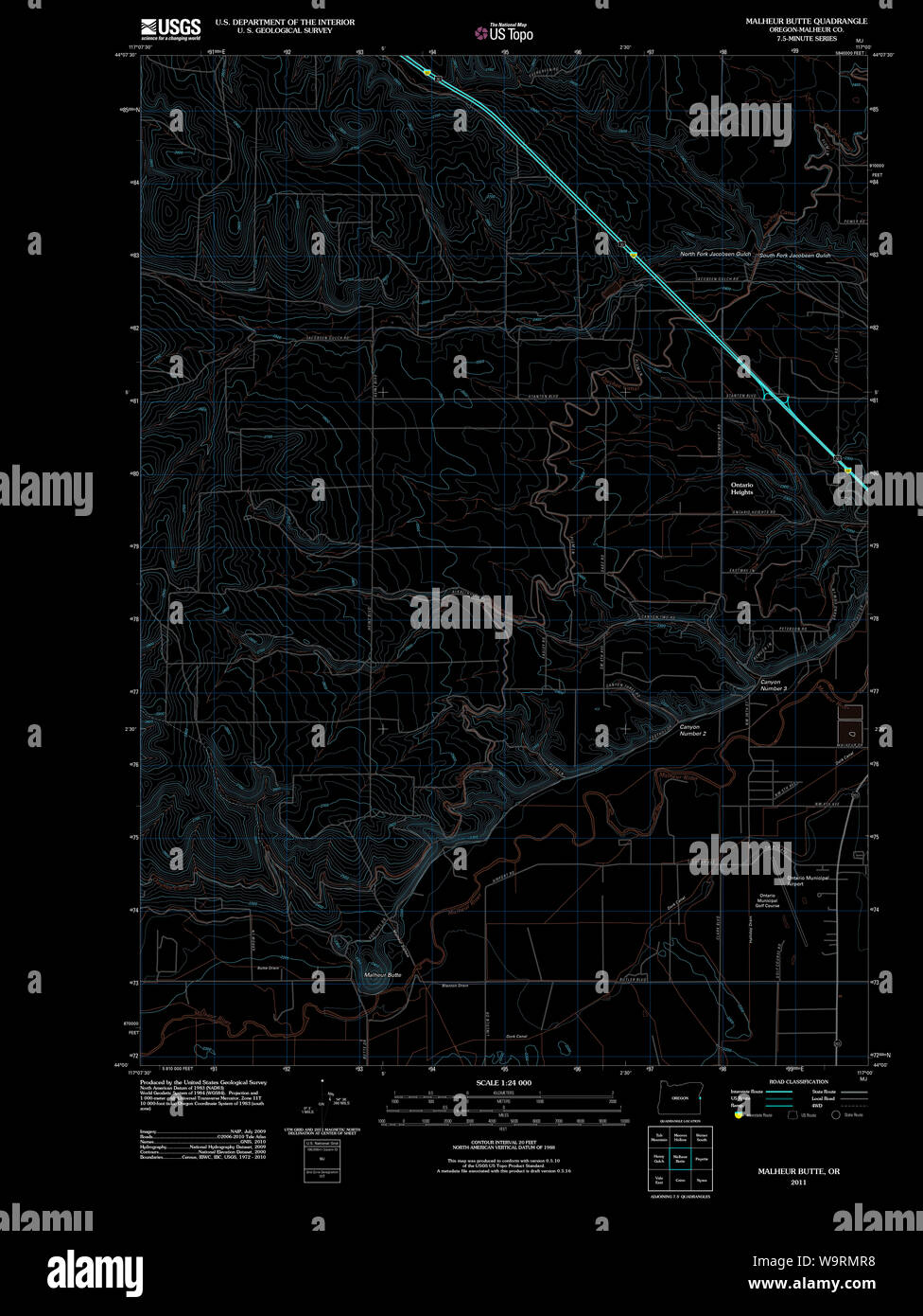 Malheur map hi-res stock photography and images - Alamy
