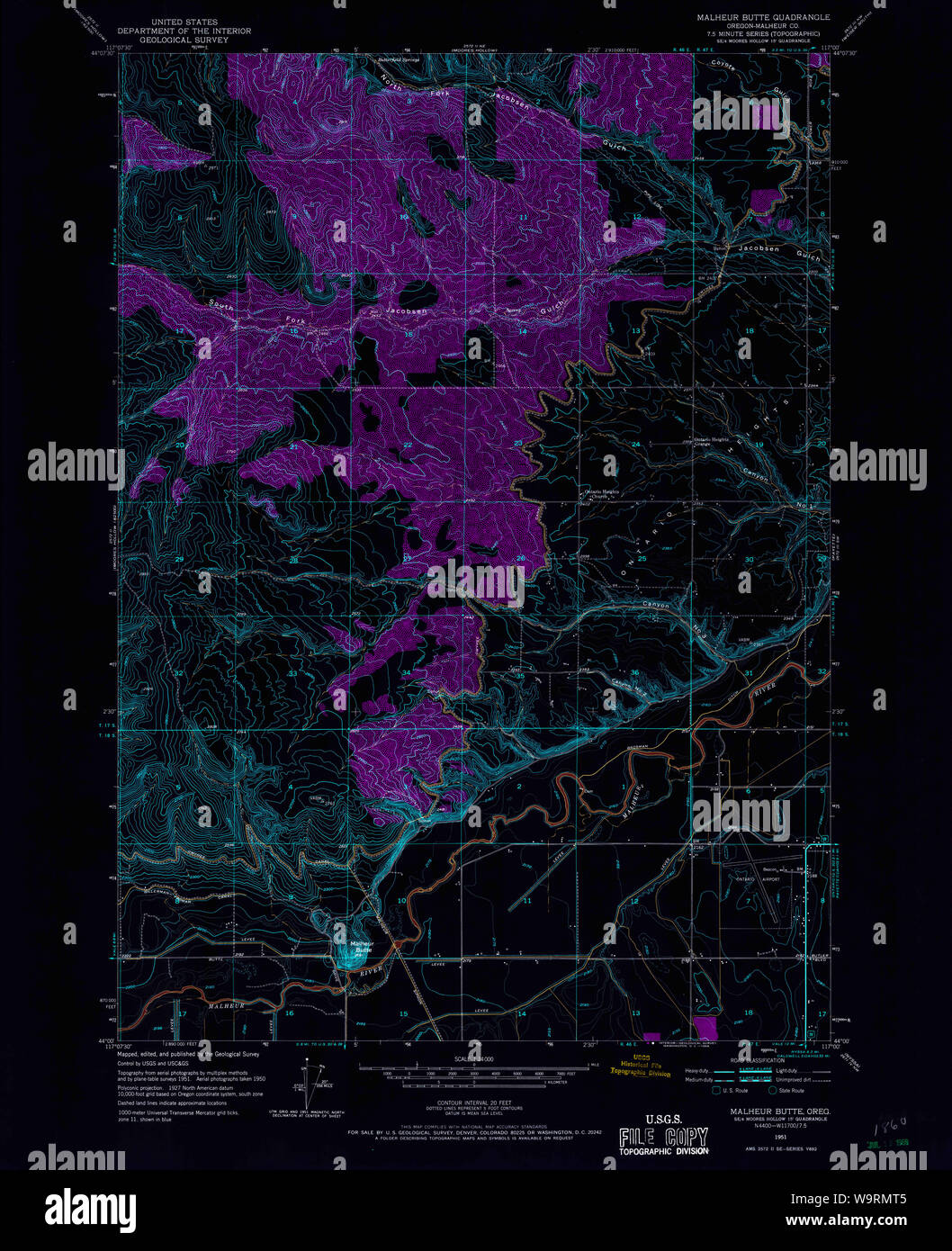 Map of malheur hi-res stock photography and images - Alamy