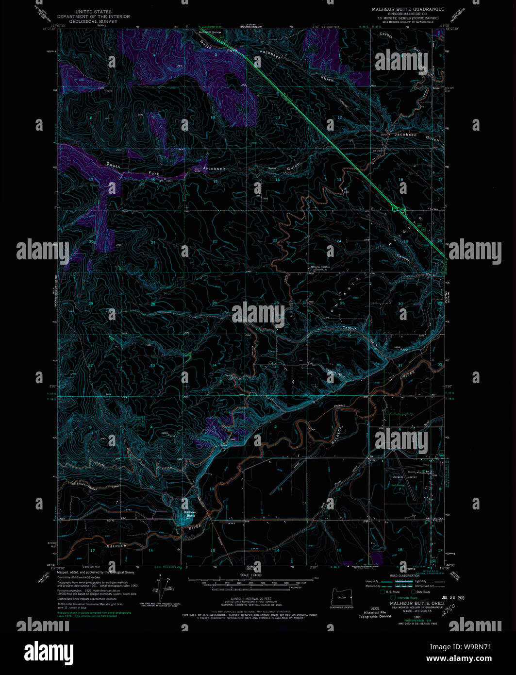 Malheur map hi-res stock photography and images - Alamy
