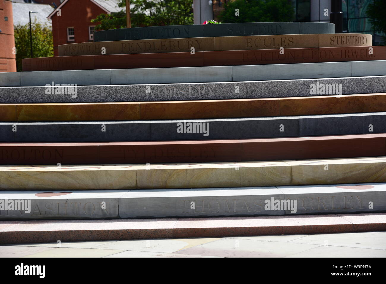 Peterloo memorial in Manchester Stock Photo - Alamy