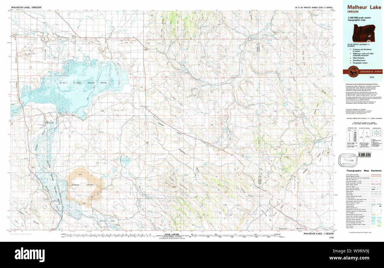 Map of malheur hi-res stock photography and images - Alamy