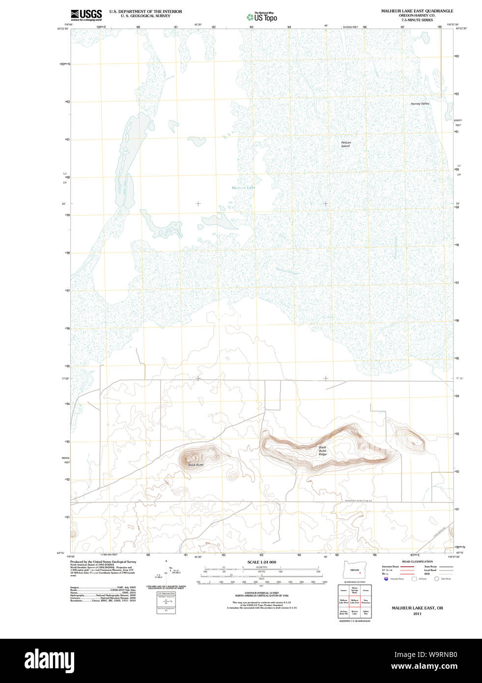 Map of malheur hi-res stock photography and images - Alamy