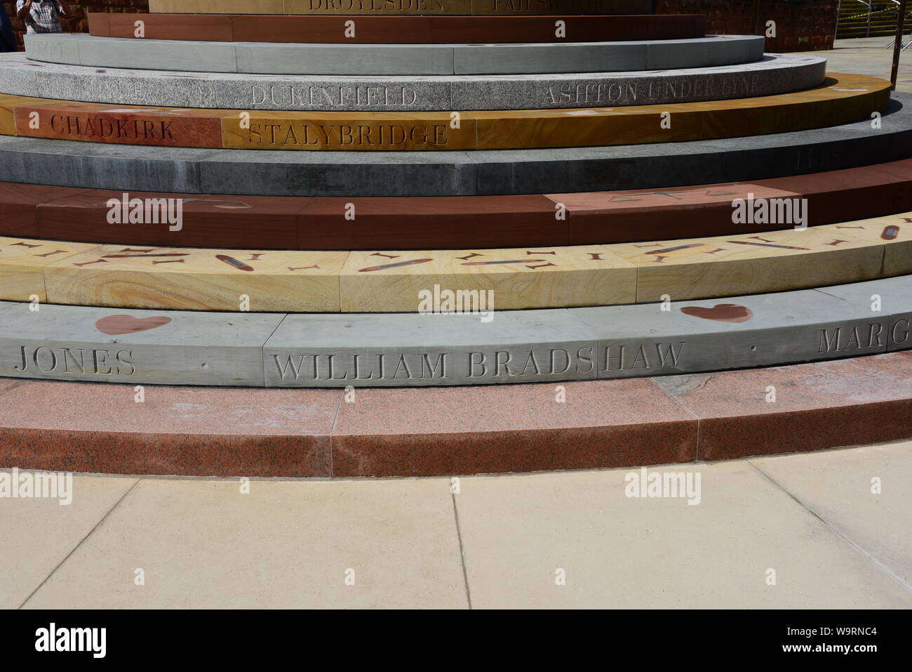 Peterloo memorial in Manchester Stock Photo - Alamy