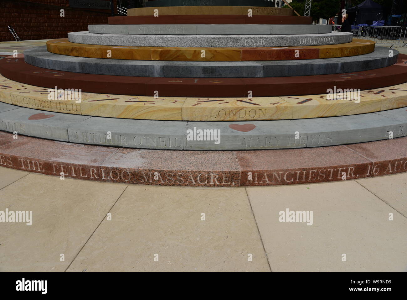 Peterloo memorial in Manchester Stock Photo - Alamy