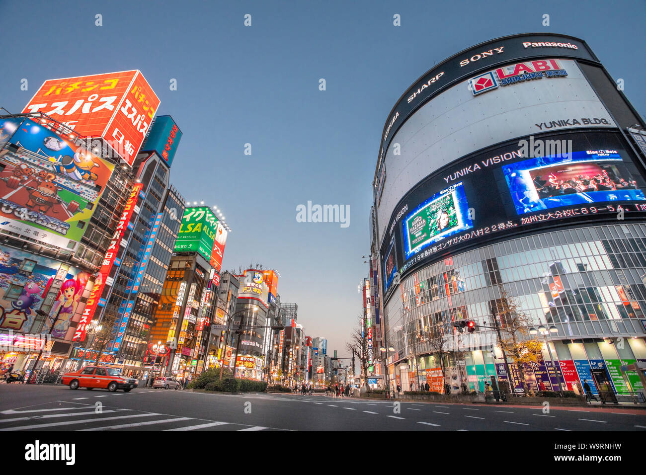 Japan, Tokyo City, Shinjuku Ward, Kabukicho Area, Yasukuni Dori Avenue ...